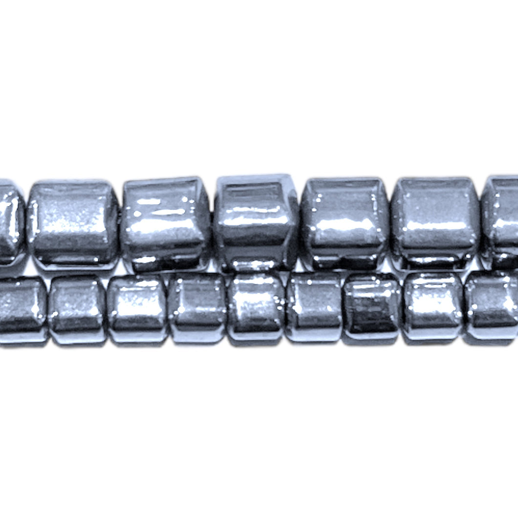 Fil de perle Hématite electroplaquée argentée claire – FoliesBijoux